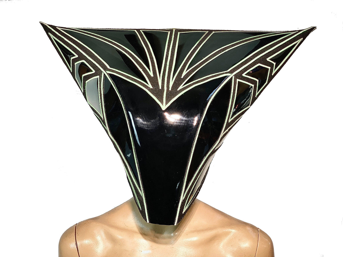 Praying mantis helmet, Alien cyborg mask, headpiece for robot costume ...