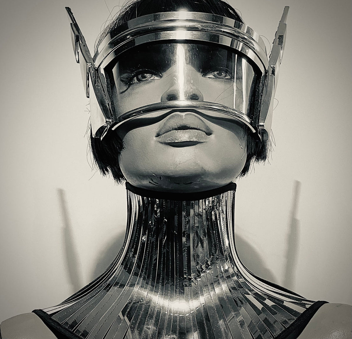 Antenna Monoblock cyclops, robot visor retro futuristic eyewear, scifi ...