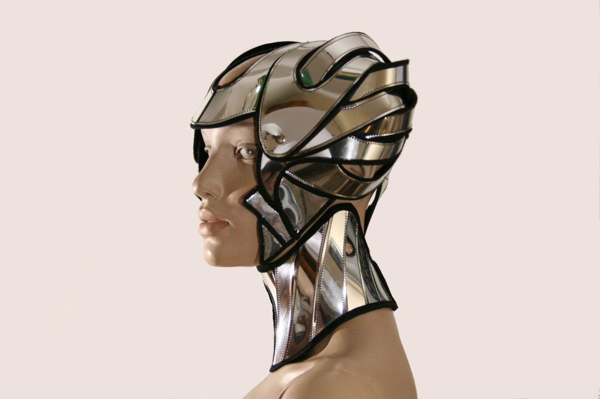 futuristic organic woven headpiece robot fembot goddess – divamp
